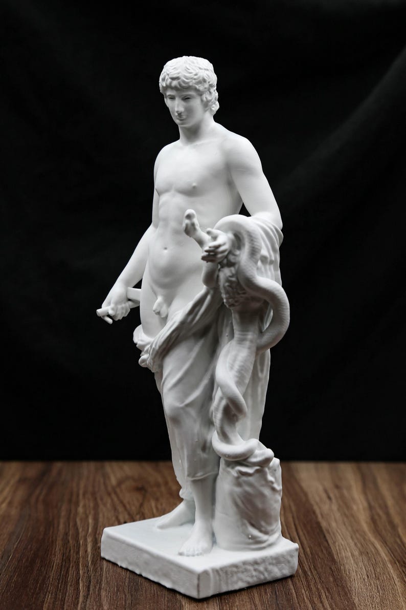Antinous Statue: Matte White Resin Greek-roman Sculpture - Etsy