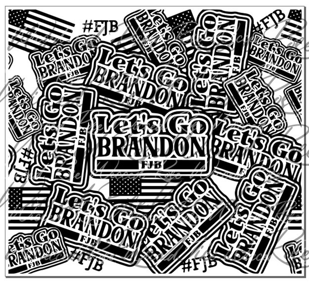 Let's Go Brandon FJB Burst Tumbler Wrap - Etsy