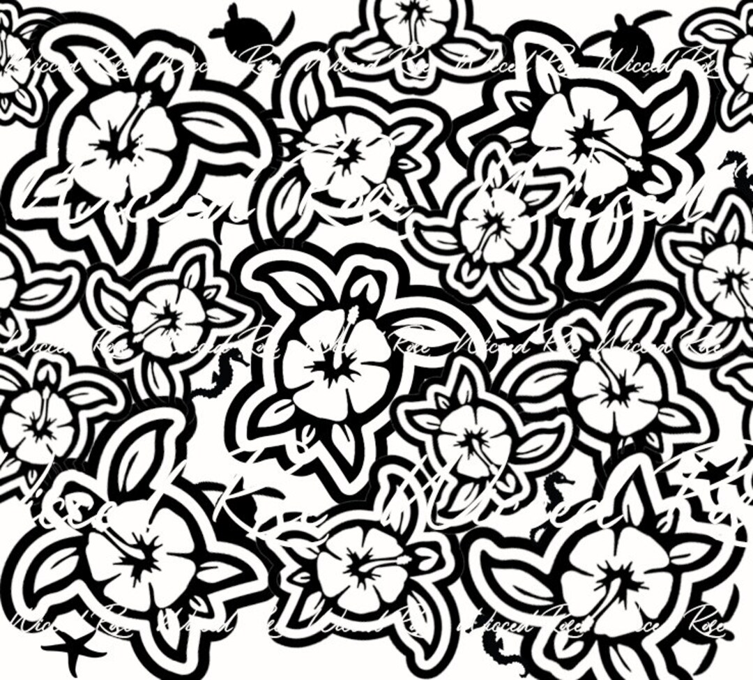 Sea Turtle Burst Tumbler Wrap - Etsy