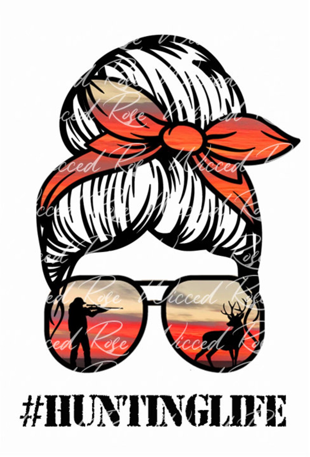 Hunting Life Messy Bun ~ Rifle - Etsy