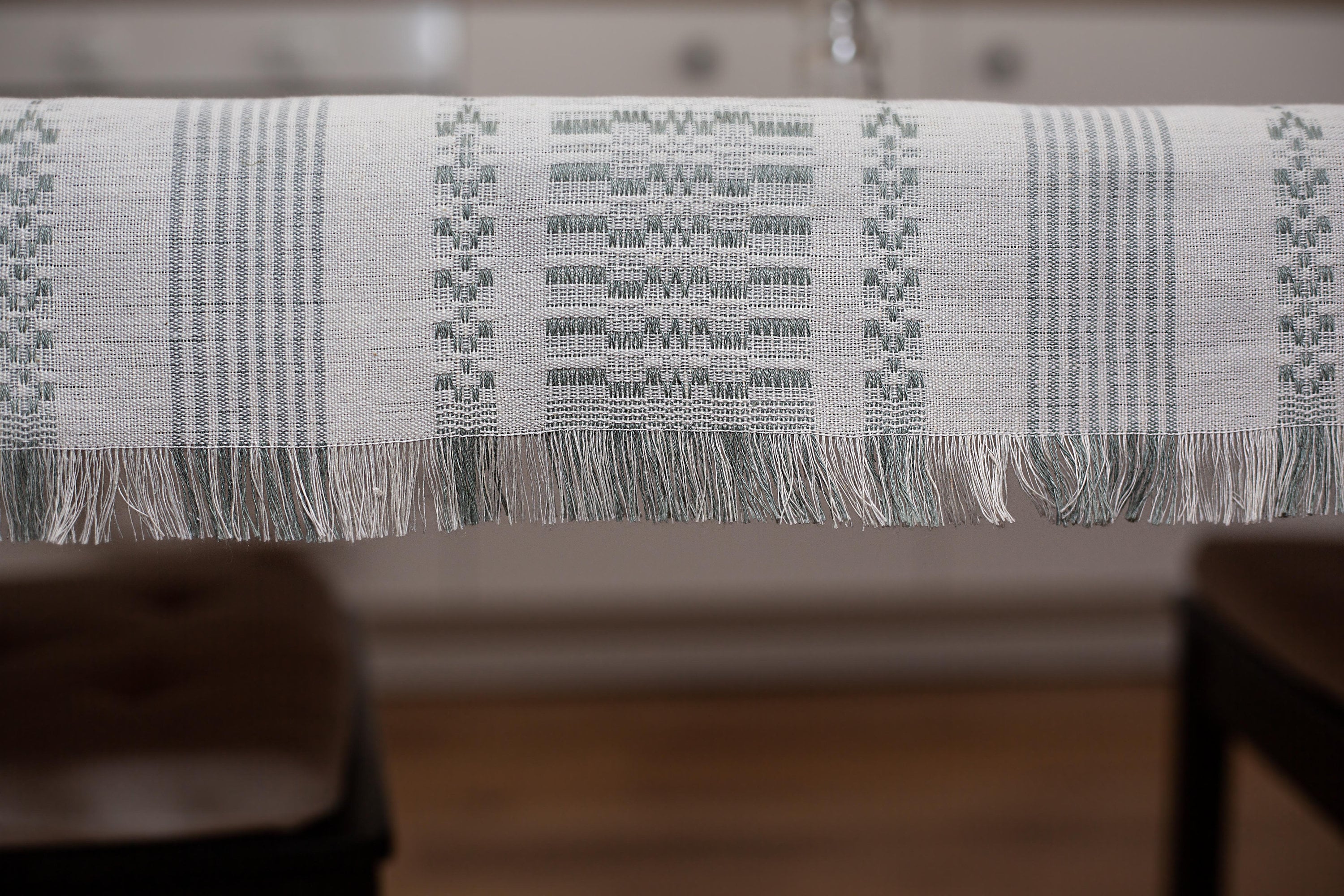 Unique Rustic Vintage Woven Linen Tablecloth With Baltic - Etsy UK