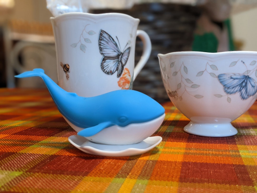 Deep Blue Tea Whale Shaped Tea Infuser - Etsy