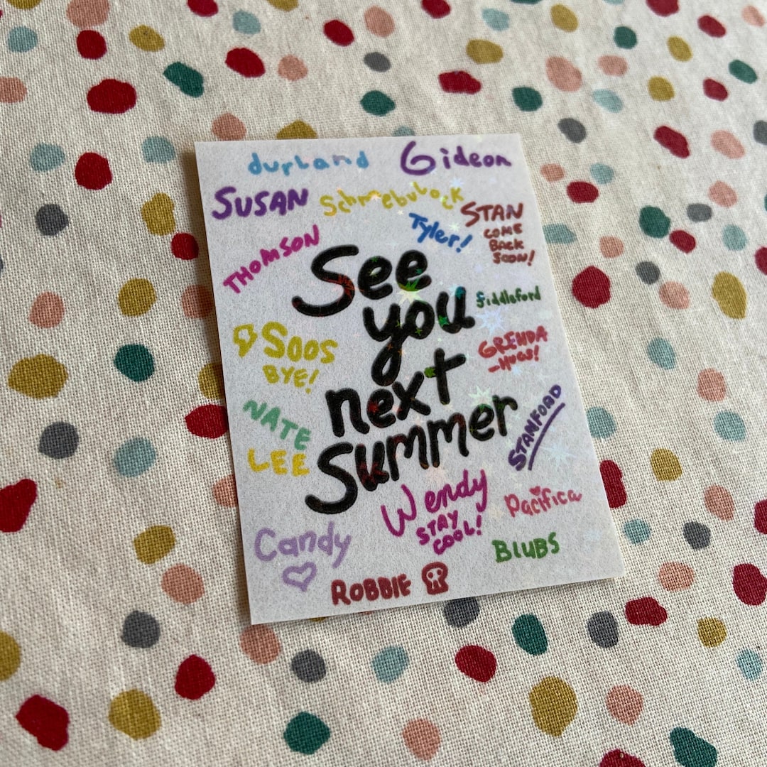 Gravity Falls See You Next Summer Note Holographic Sticker - Etsy Gravity Falls See You Next Summer Note Holographic Sticker - Etsy