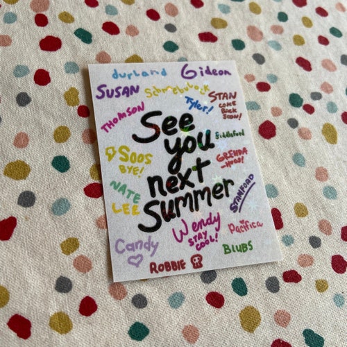 Gravity Falls See You Next Summer Note Holographic Sticker - Etsy Gravity Falls See You Next Summer Note Holographic Sticker - Etsy