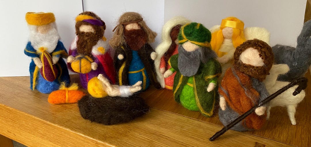 11 Piece Nativity Felted Set for Play or Display Purchases - Etsy