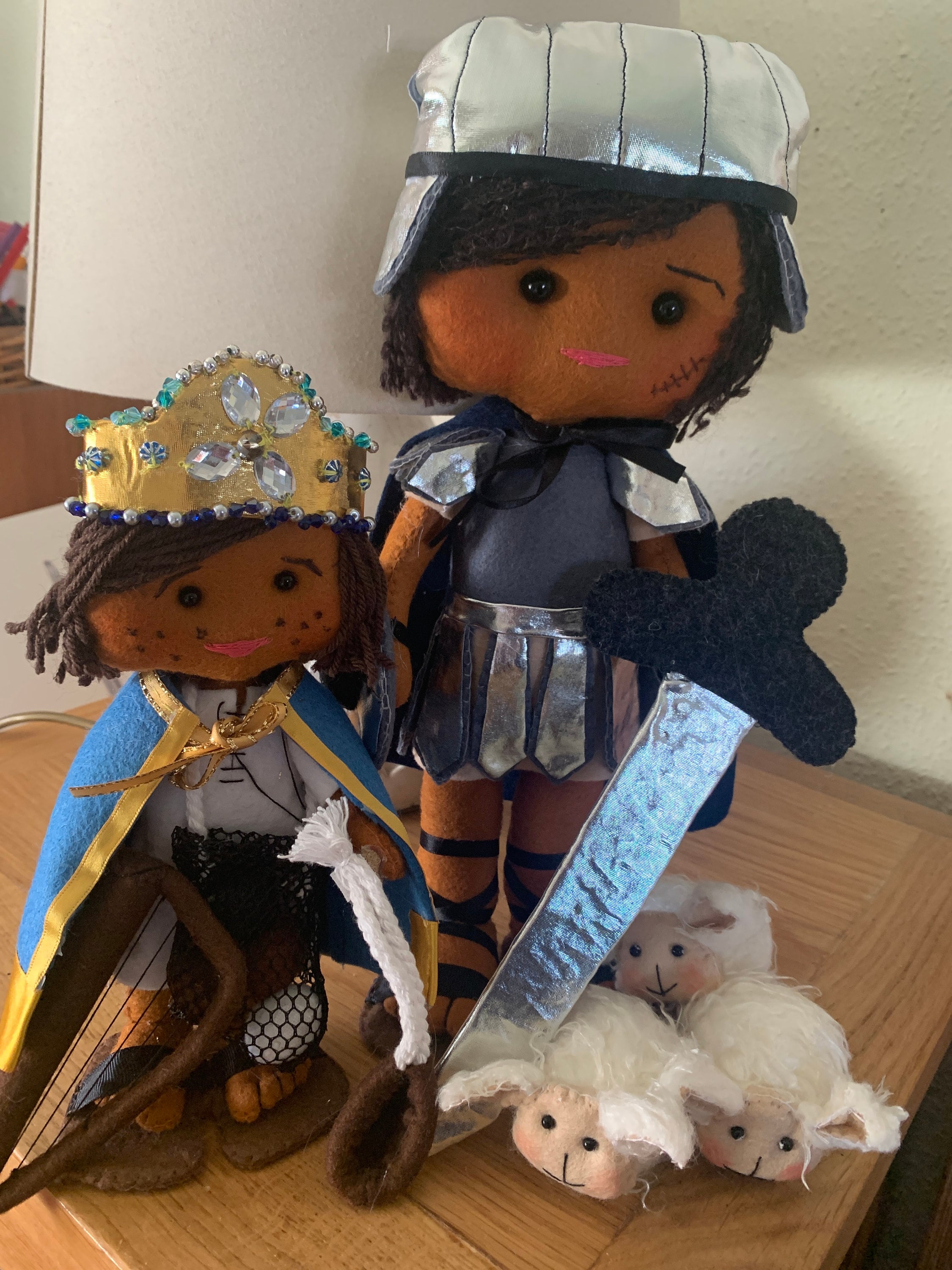 David and Goliath Doll Set - Etsy