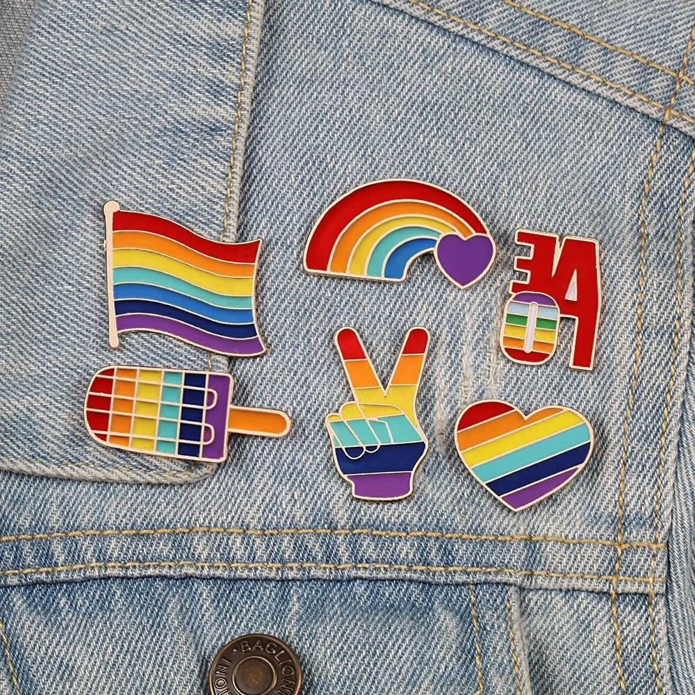 LGBTQ Enamel Pins Pride Pins LOVE Pins Rainbow Ice - Etsy