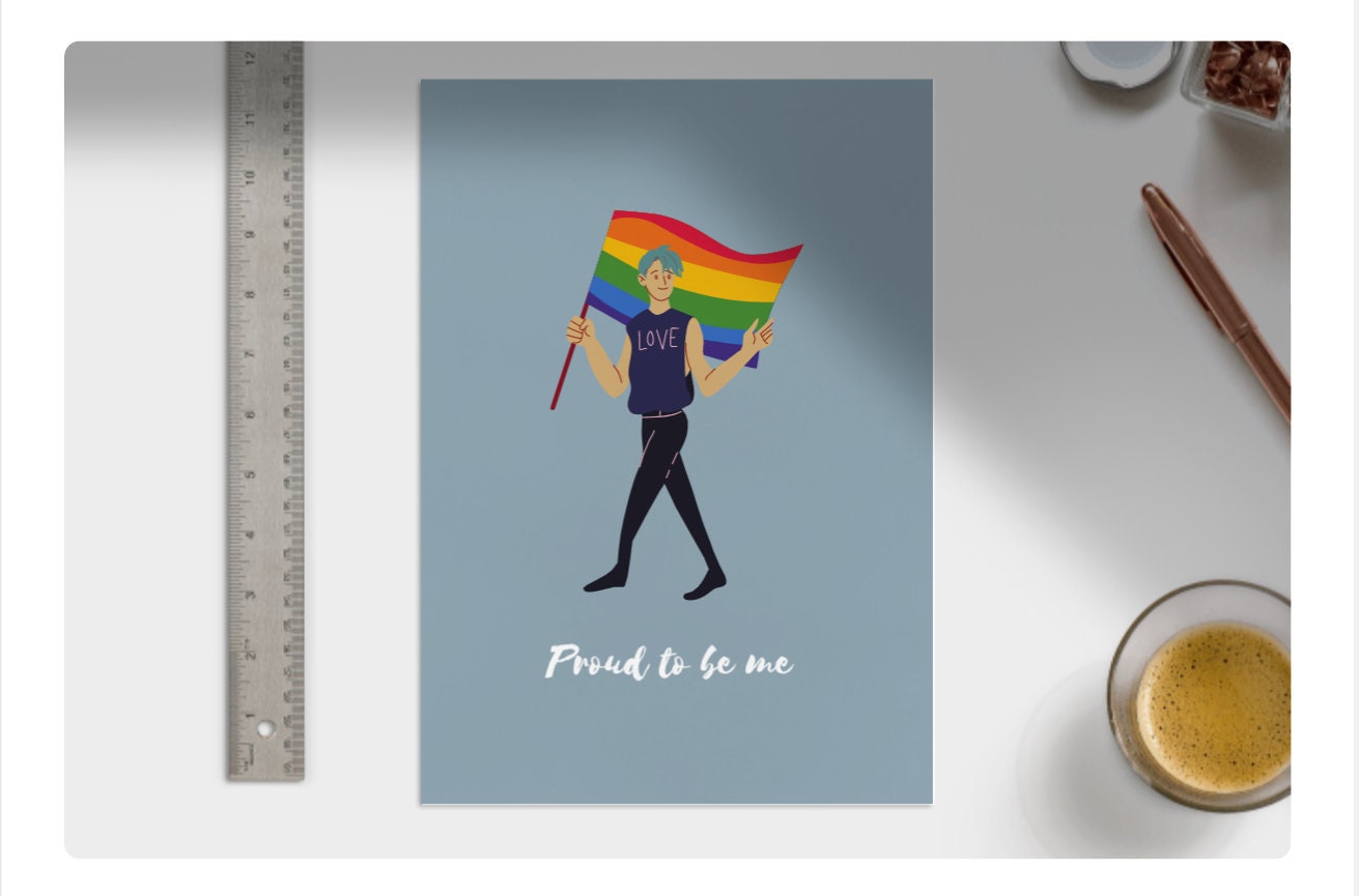 Digital Print LGBTQ Art Print Rainbow Art Print Queer - Etsy New Zealand