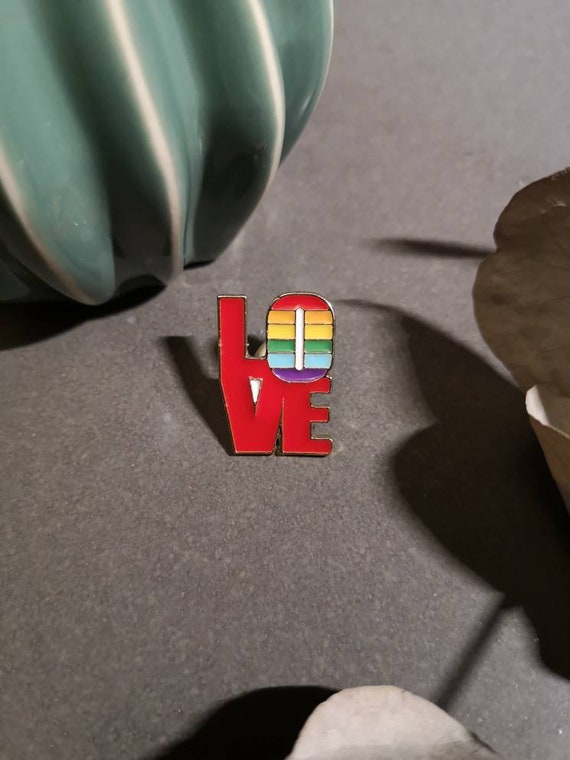 LGBTQ Enamel Pins Pride Pins LOVE Pins Rainbow Pins | Etsy