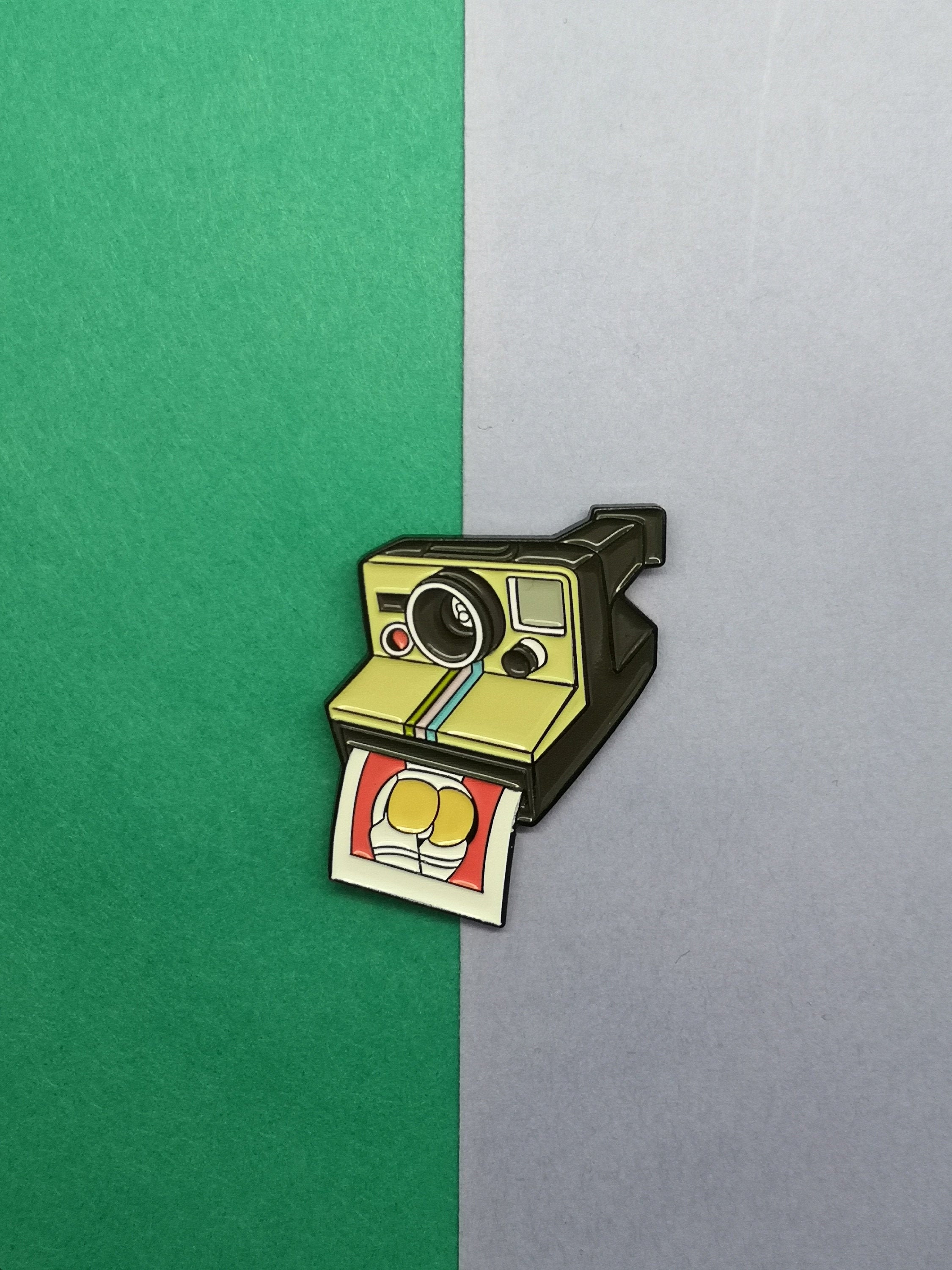 Polaroid Camera Pin Humorous Pins Funny Pins Cheeky Pins LOL Pins ...