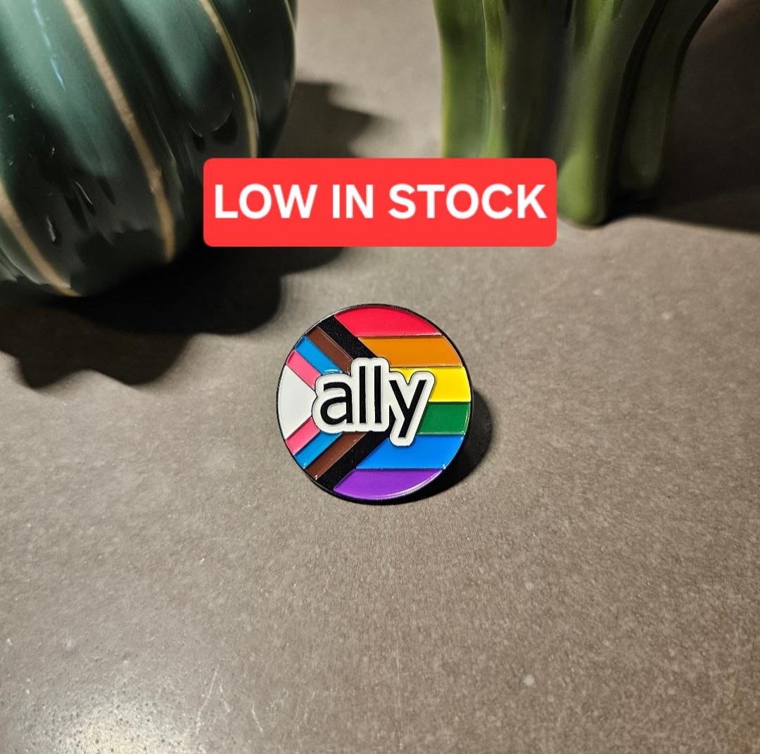 Ally Pin | LGBTQ+ Enamel Pins | Pride Pins | LOVE Pins | Pride Flag ...