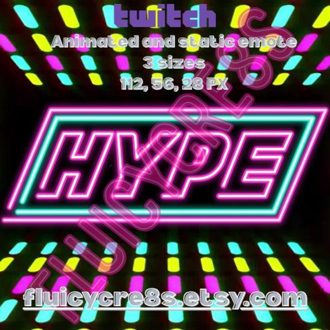 Animated and Static Hype Emote for TWITCH GIF, PNG - Etsy Canada