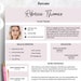 Pink CV Resume Template for MS Word and MAC Pages Cv Template With ...