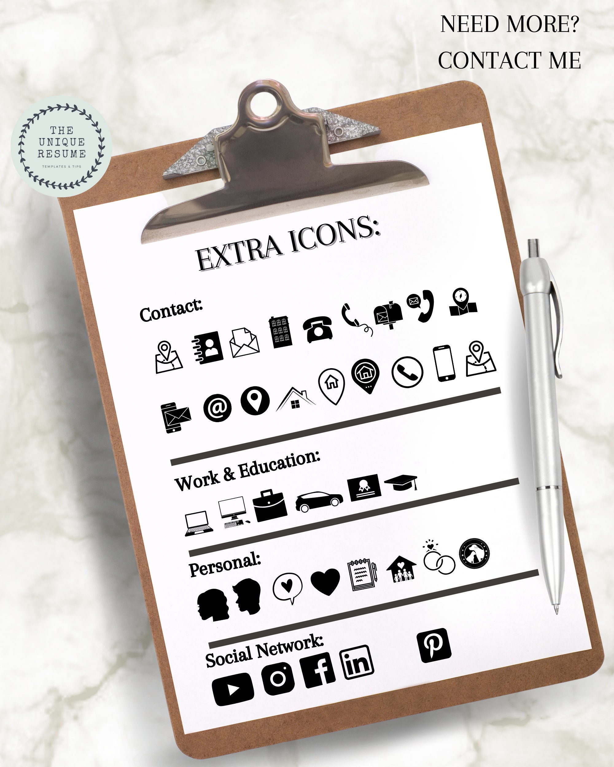 Green CV Resume Template CV Template Modern - Etsy