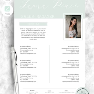 Cover Letter and Resume Templates With Photo One Page Resume ...