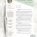 Green CV Resume Template for Pages and Word - Etsy
