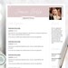 Pink Modern Resume Template for Word & Pages Pink Creative CV Template ...
