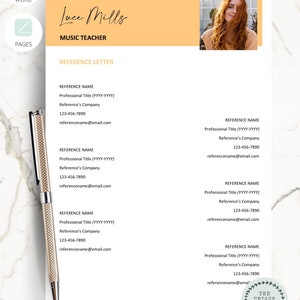 Colorful Resume Template for Word, Pages Creative and Modern CV, Resume ...