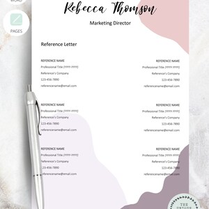 Creative & Geometric Resume Template for Word, MAC Pages CV Template ...