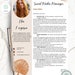Boho Resume Template for Word and MAC Pages Creative CV - Etsy