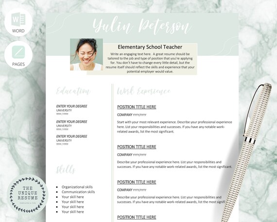 Templates Résumé Templates Modern and Creative Resume Template for ...