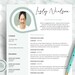 Blue CV Resume Template CV Template Modern - Etsy