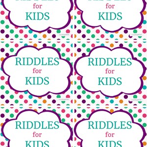36 Printable Riddle Cards for Kids questions and Answers - Etsy Australia