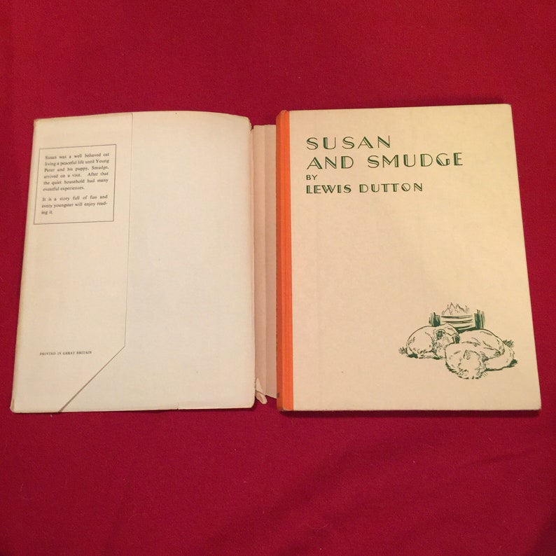 Susan and Smudge by Lewis Dutton Illustrations by Cyrus Hall 1939 RARE ...