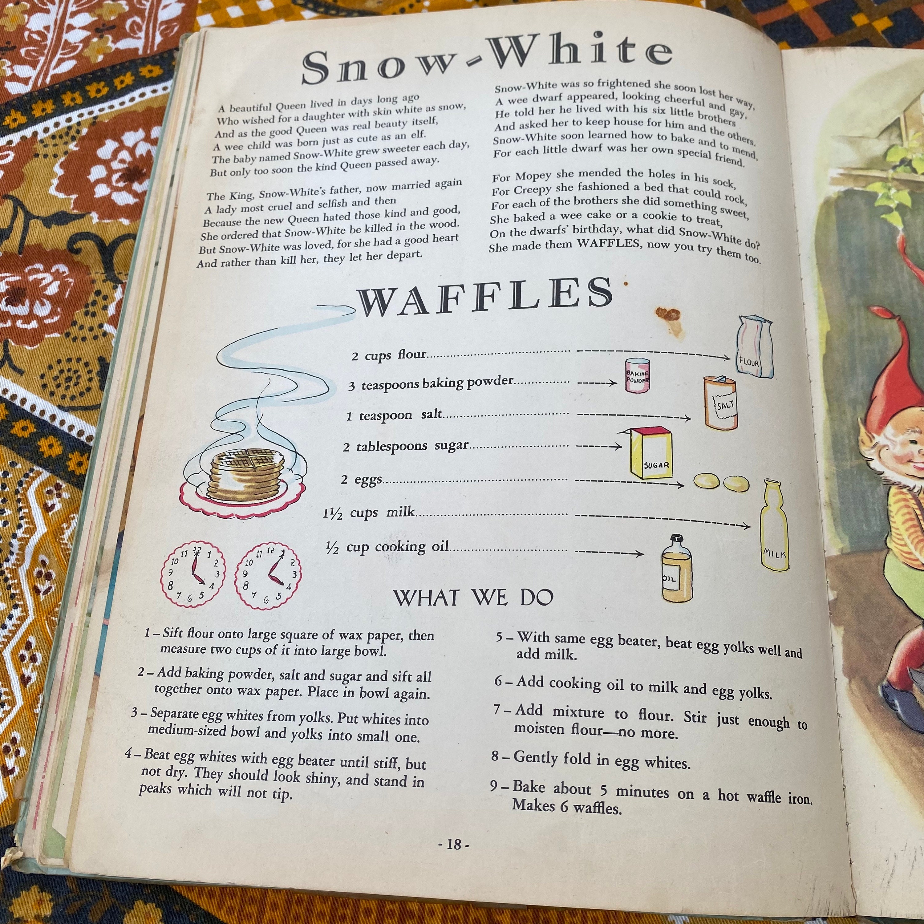 Storyland Cookbook by Helen Jill Fletcher and Jack Decker 1948 Vintage ...