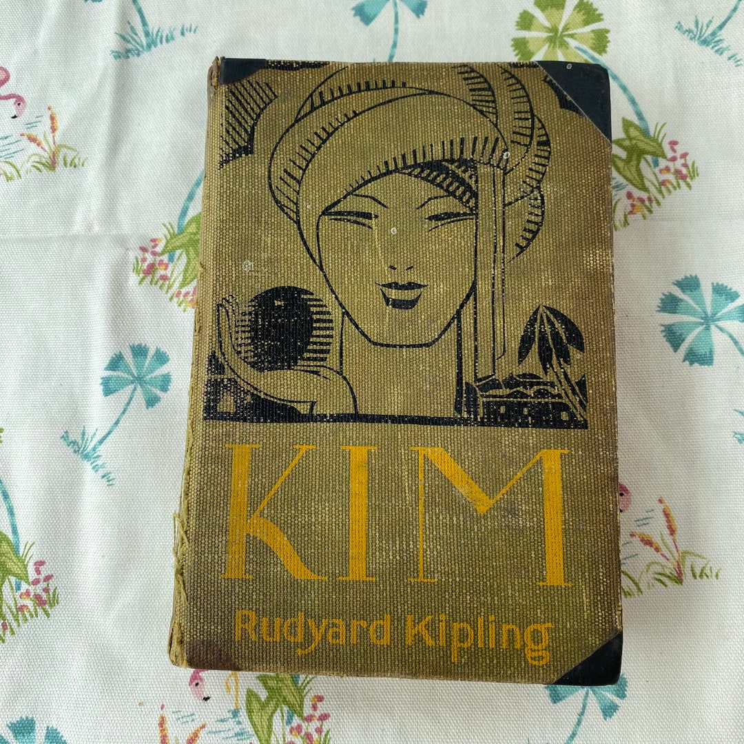 Kim by Rudyard Kipling 1901 Antique Book India 1800s Fiction Spy Novel ...