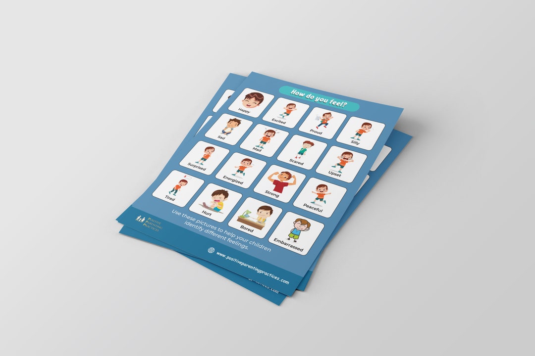 How Do You Feel? Chart | Feeling Chart for Boys - Etsy