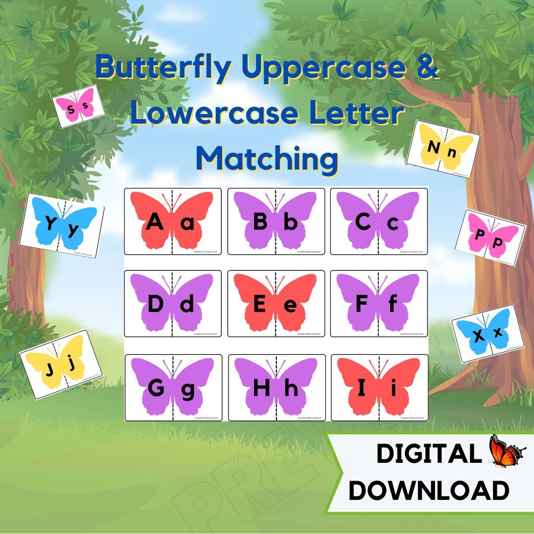Letter Matching// Alphabet Matching Puzzle// Preschool Printable ...