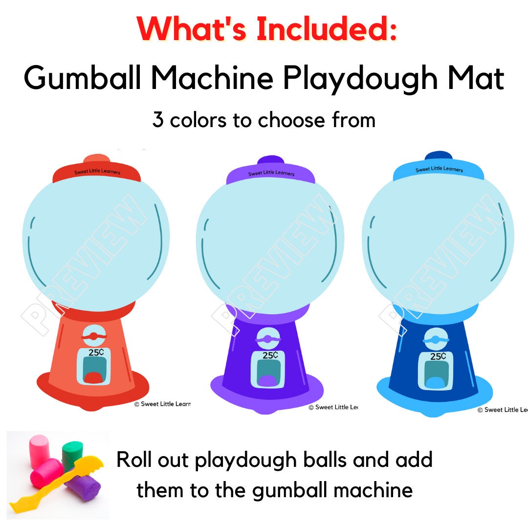 Gumball Machine Color Match Activity// Pompom Color Matching ...