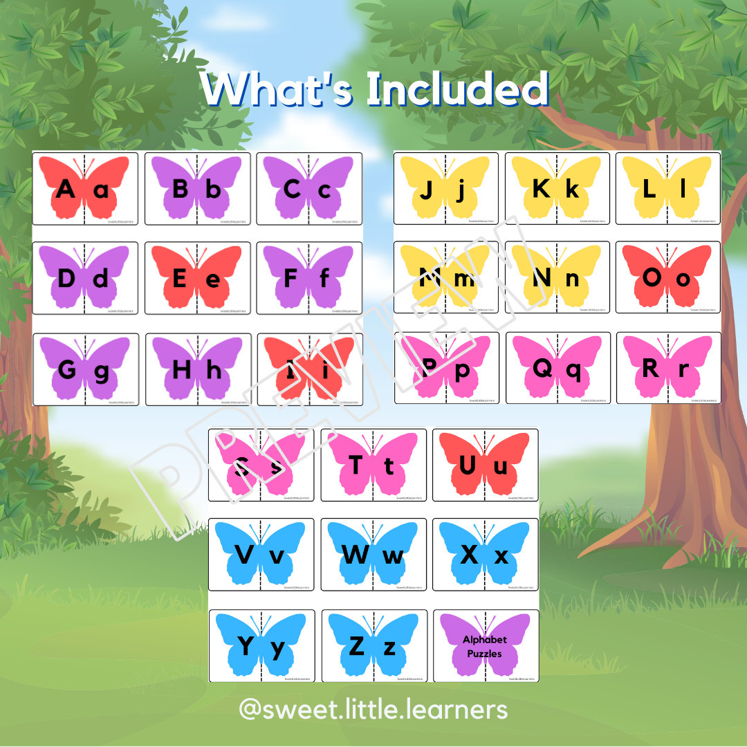 Letter Matching// Alphabet Matching Puzzle// Preschool - Etsy