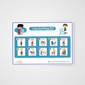 I Can Go Potty | Boy Potty Training | Boy Sitting | Boy Standing - Etsy