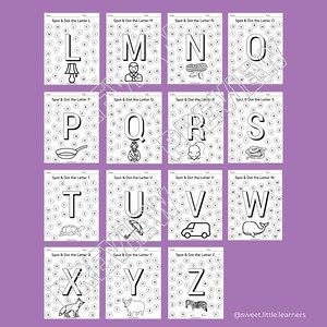 Spot and Dot Uppercase Letters// Letter Recognition// Alphabet ...