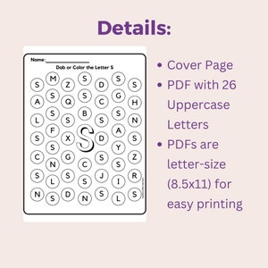 Spot and Dot Uppercase Letters// Letter Recognition// Alphabet ...