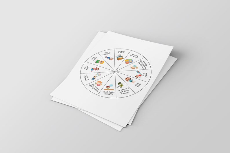 Coping Strategies Wheel Self-regulating Interactive Wheel | Etsy