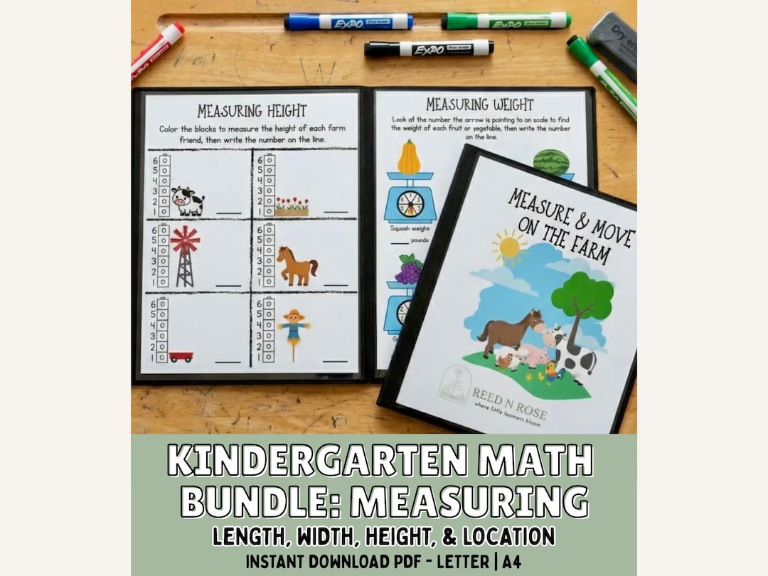 Measuring Worksheets Preschool Printable, Measurement Activities ...