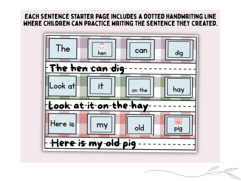 Sentence Builder Busy Book Printable – Sight Word and CVC Reading ...