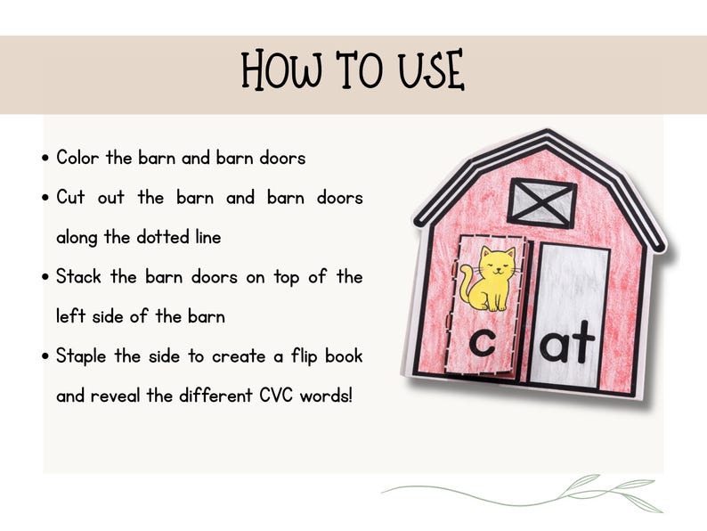 CVC Words Activity for Kindergarten | Phonics Word Building | Learn to ...