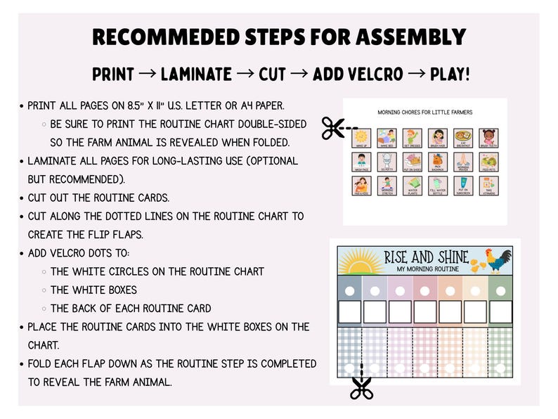 Printable Kids Routine Chart – Morning and Evening Chores | Homeschool ...