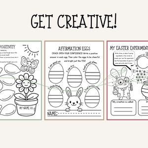 Spring Coloring & Cutting Worksheet Bundle | Easter Activities for ...