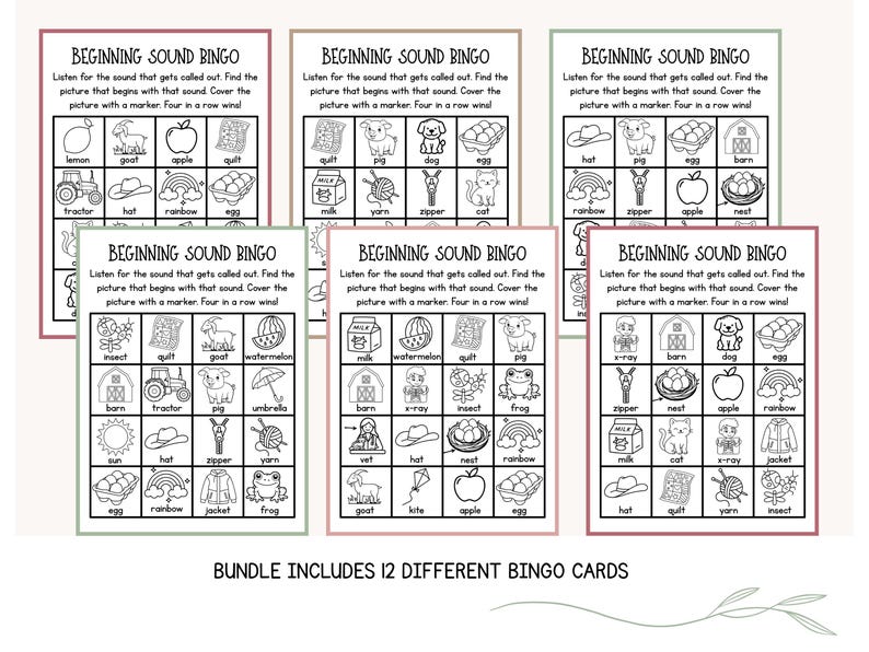 Beginning Sounds Bingo Game | Phonics Activity for Kids | Alphabet ...