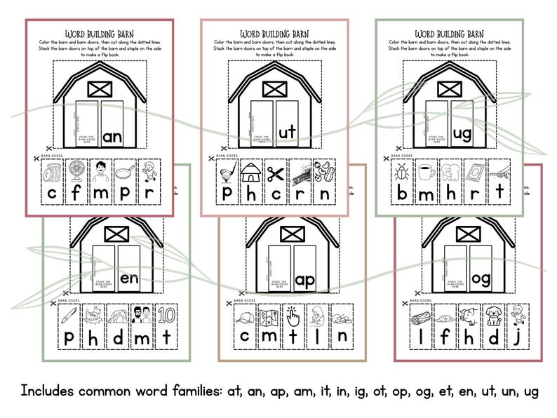 CVC Words Activity for Kindergarten | Phonics Word Building | Learn to ...