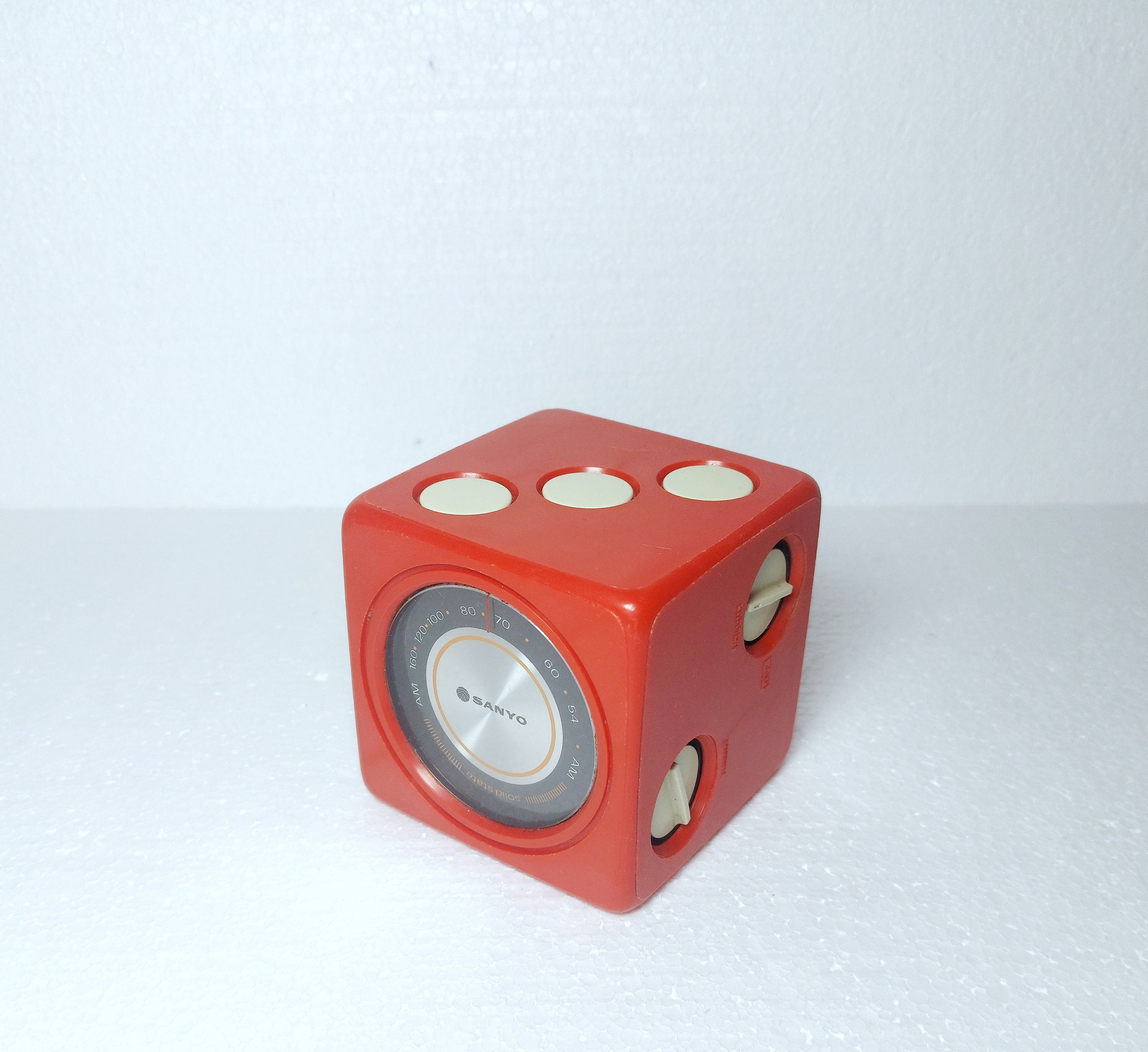 Sanyo Red Dice Cube AM Radio Model RP-1711 Japan 70s - Etsy