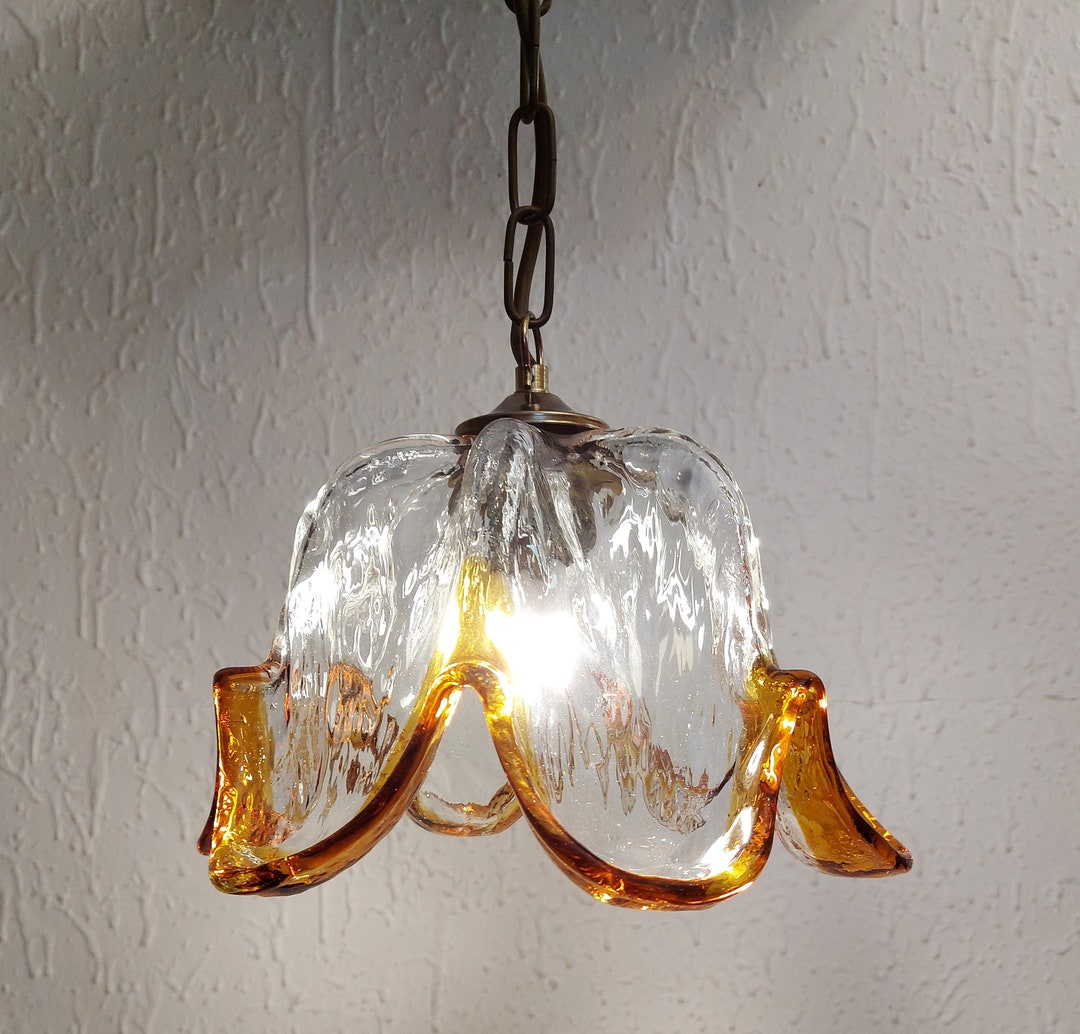 Murano Glass Pendant Light by Carlo Nason for Mazzega Italy - Etsy