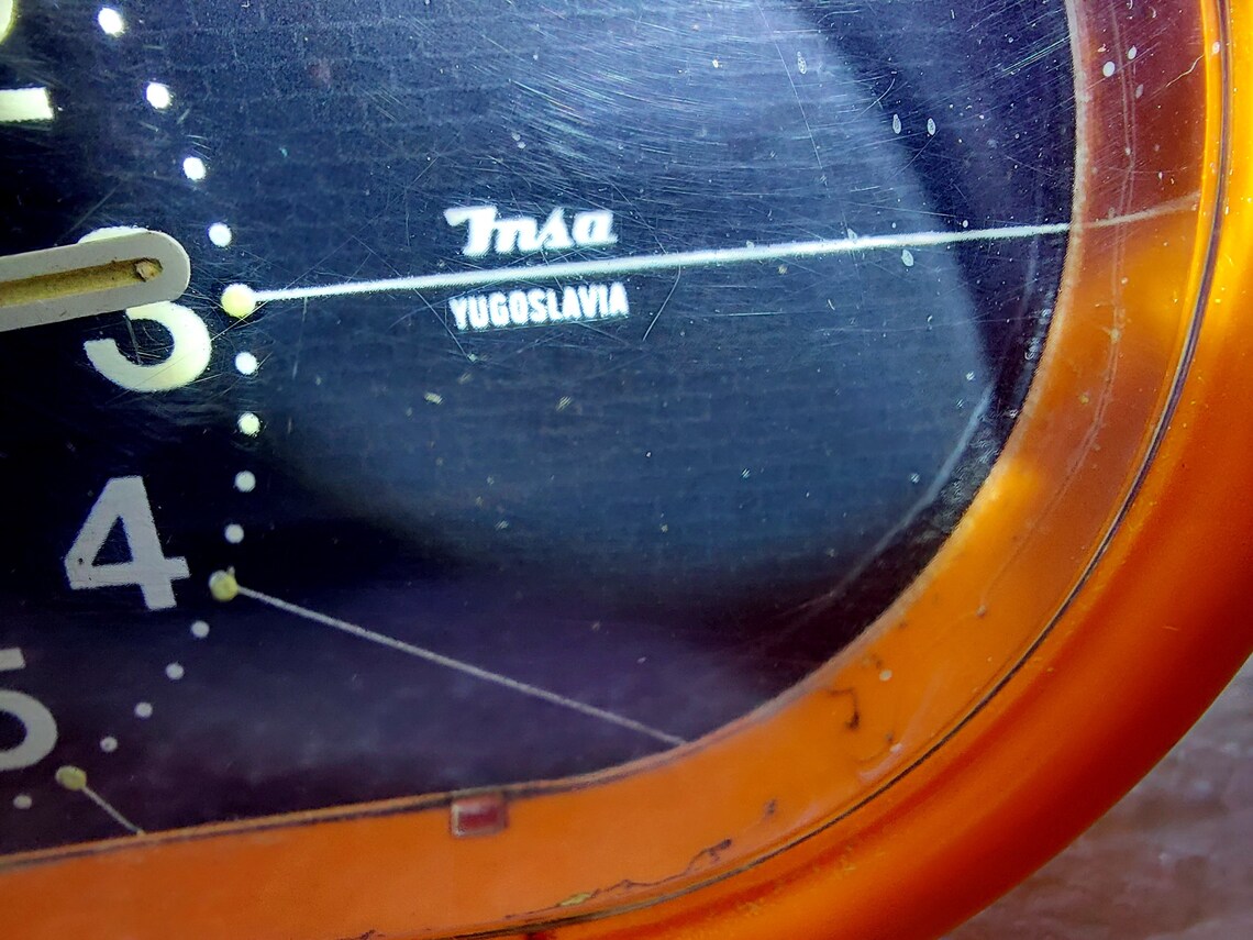 Vintage INSA Alarm Clock - Space Age Design - Made in Yugoslavia 70s - Etsy