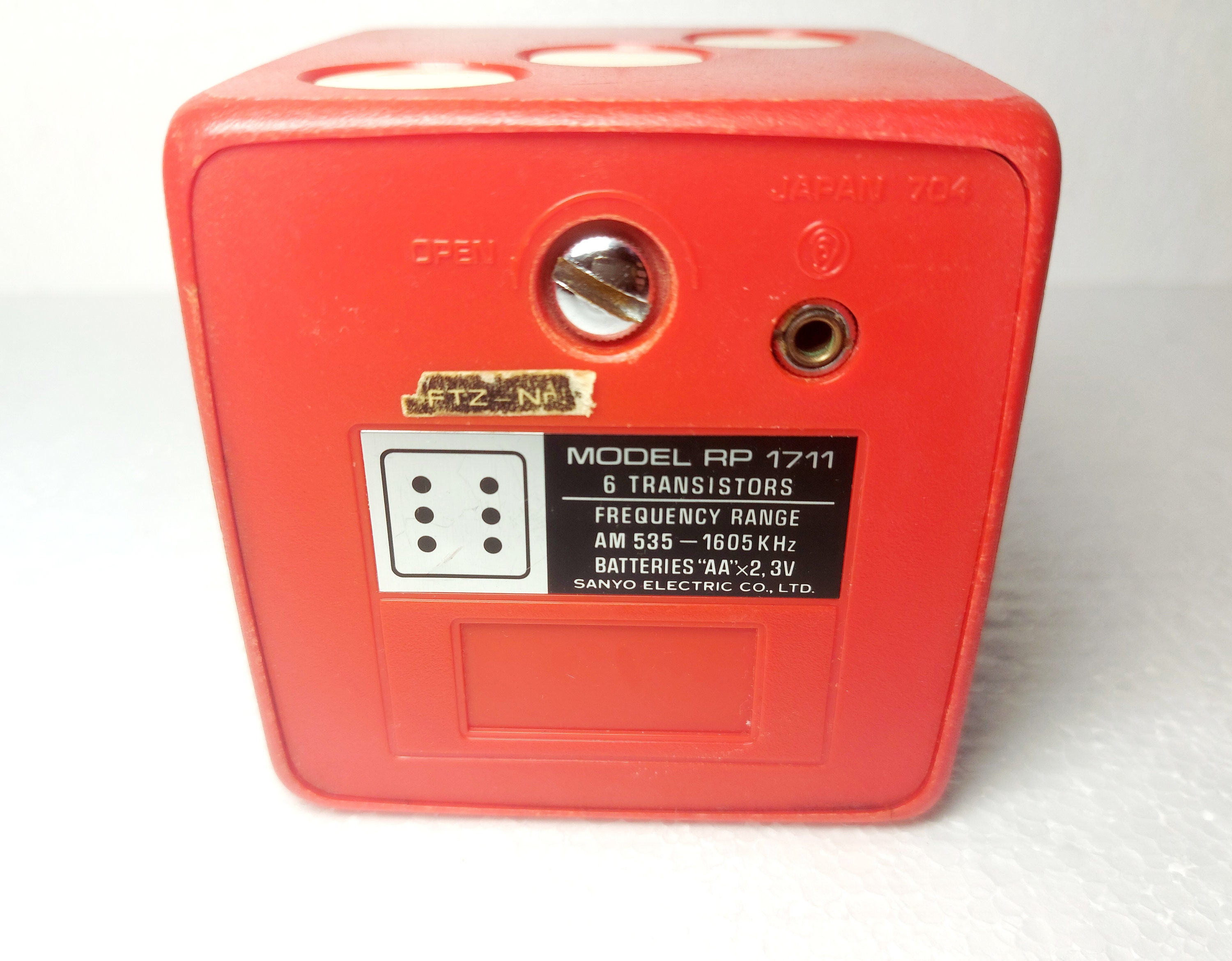Sanyo Red Dice Cube AM Radio Model RP-1711 Japan 70s - Etsy