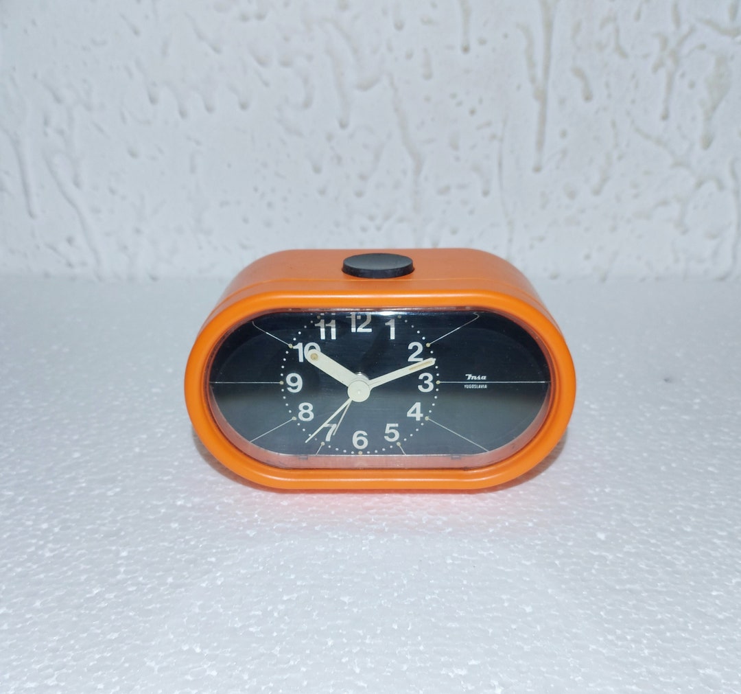 Vintage INSA Alarm Clock - Space Age Design - Made in Yugoslavia 70s - Etsy